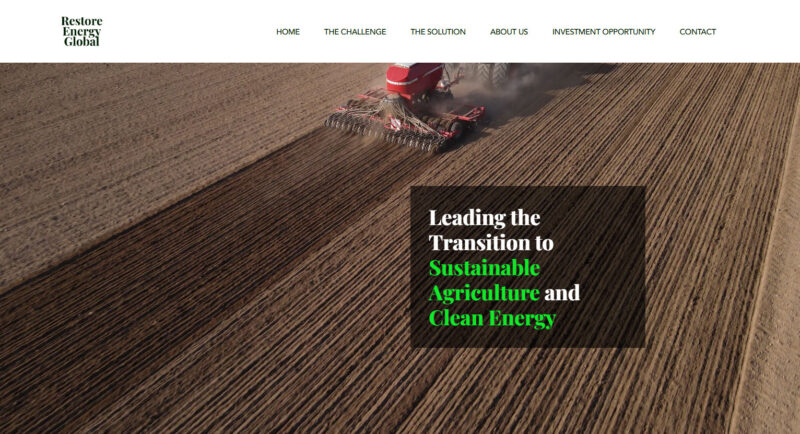 Restore Energy Website | Ash Glover